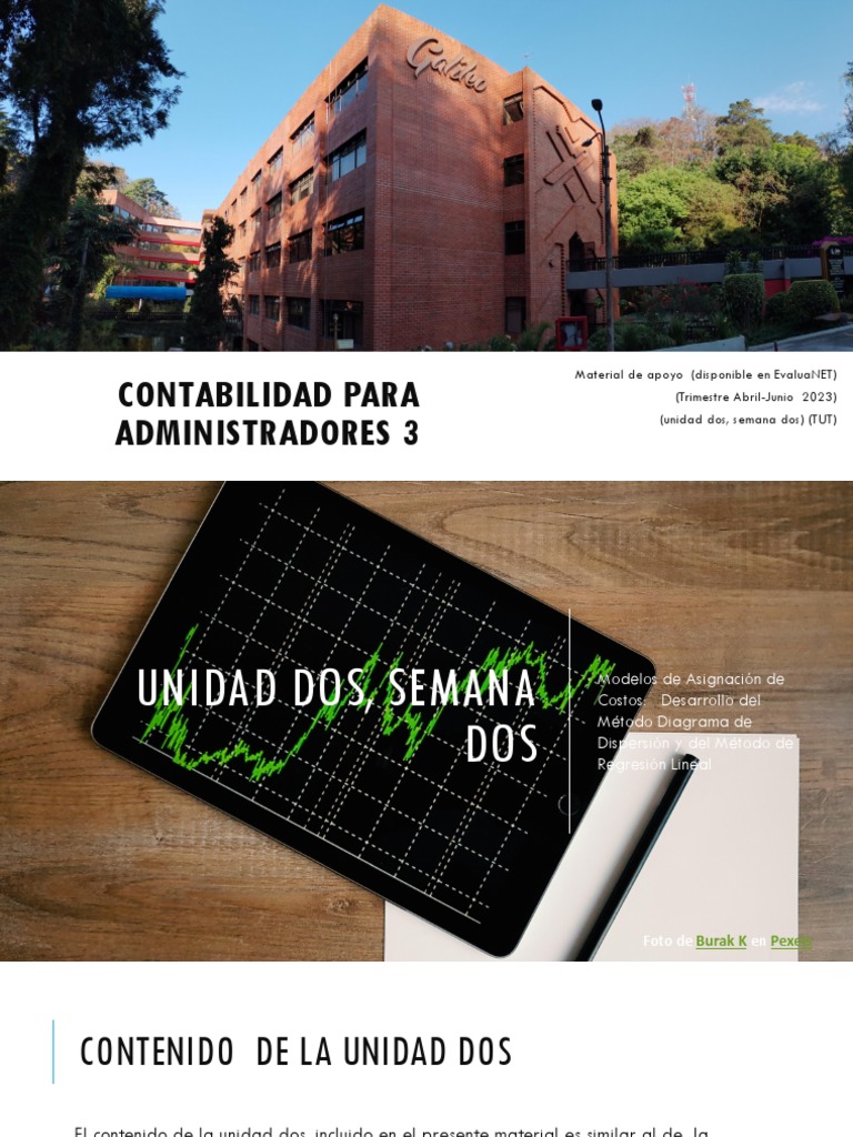 Material de Apoyo Unidad Dos Semana 2 Cap. 2 Texto Cpa3 2023 Revisado PDF | PDF | Regresión ...