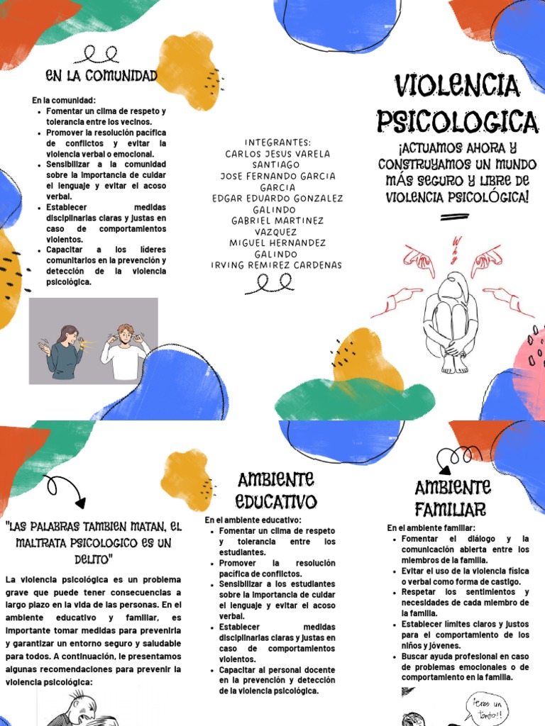 -Tríptico Violencia Psicologica | PDF | Violencia | Sicología -Tríptico Violencia Psicologica | PDF | Violencia | Sicología