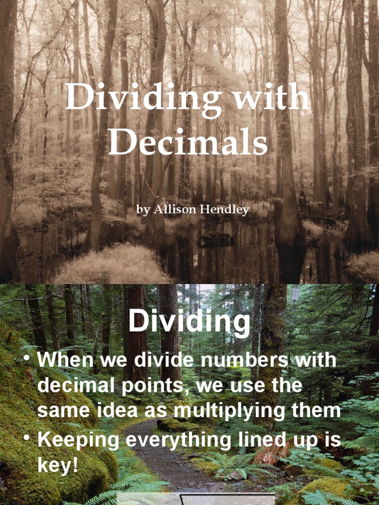 Dividing Decimals: Step-by-Step Guide | PDF