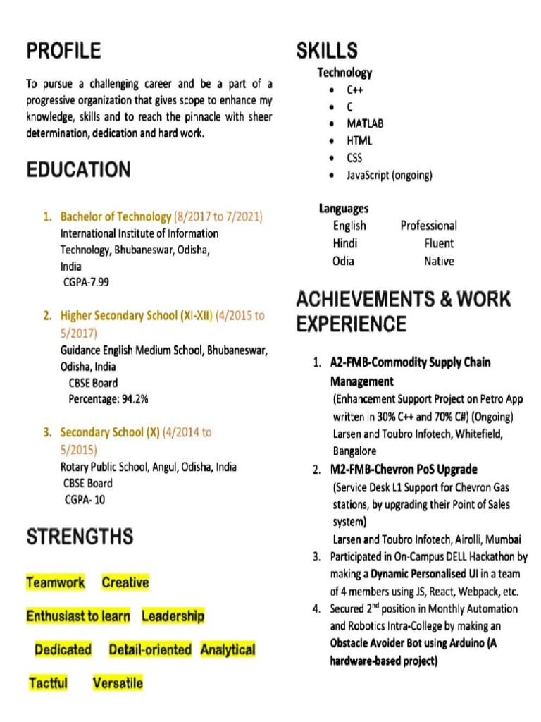 CV PDF | Download Free PDF | Computing | Systems Engineering