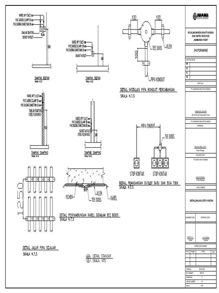 07.denah Saklar Dan Stop Kontak PDF | PDF