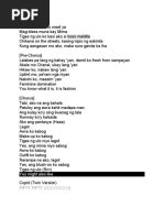 Halukay Ube Lyrics | PDF