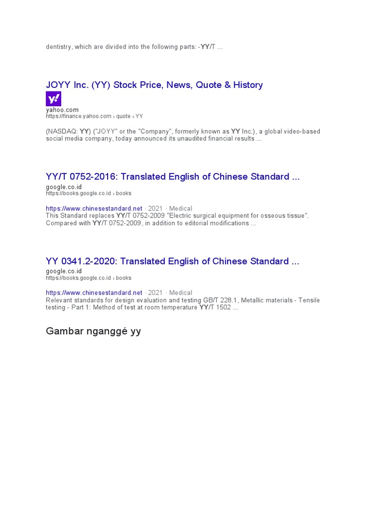 JOYY Inc. (YY) Stock Price, News, Quote & History | PDF