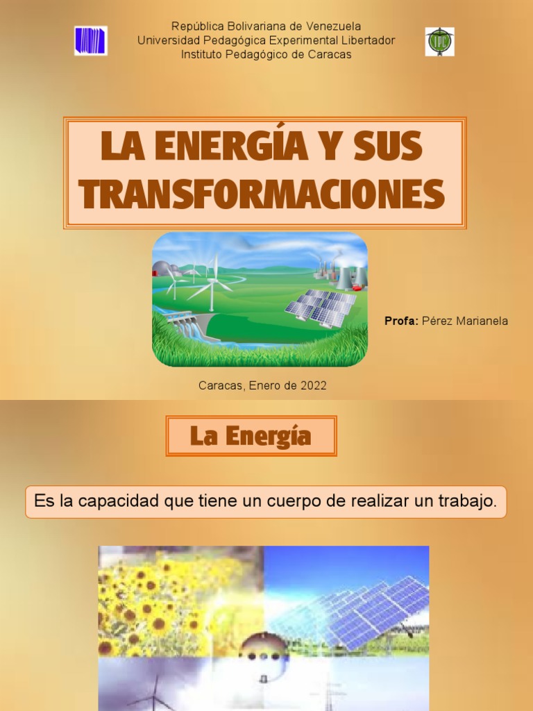 La Energía y Sus Transformaciones PDF | PDF | Calor | Conduccion termica