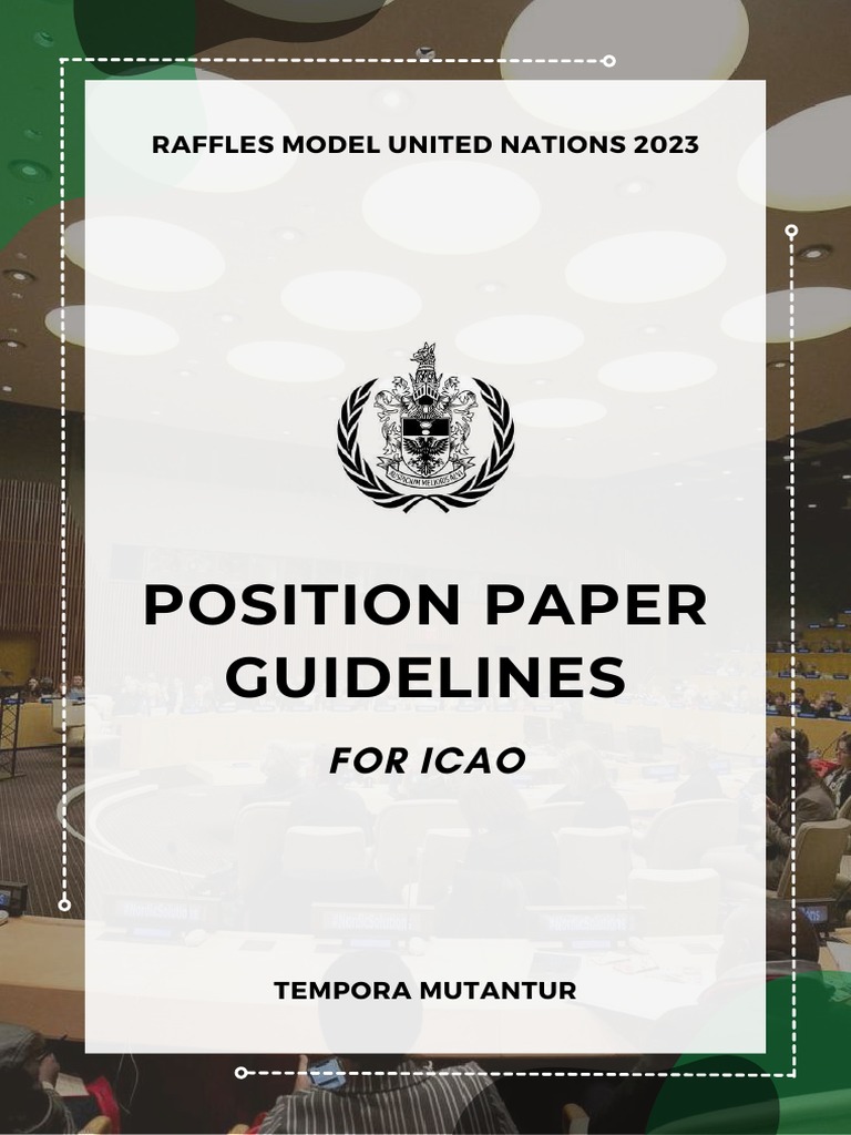 RMUN 2023 ICAO Position Paper Guidelines | PDF