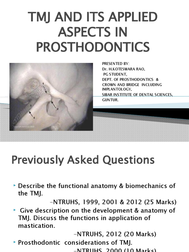 2 Anatomy of TMJ | PDF | Musculoskeletal System | Human Anatomy