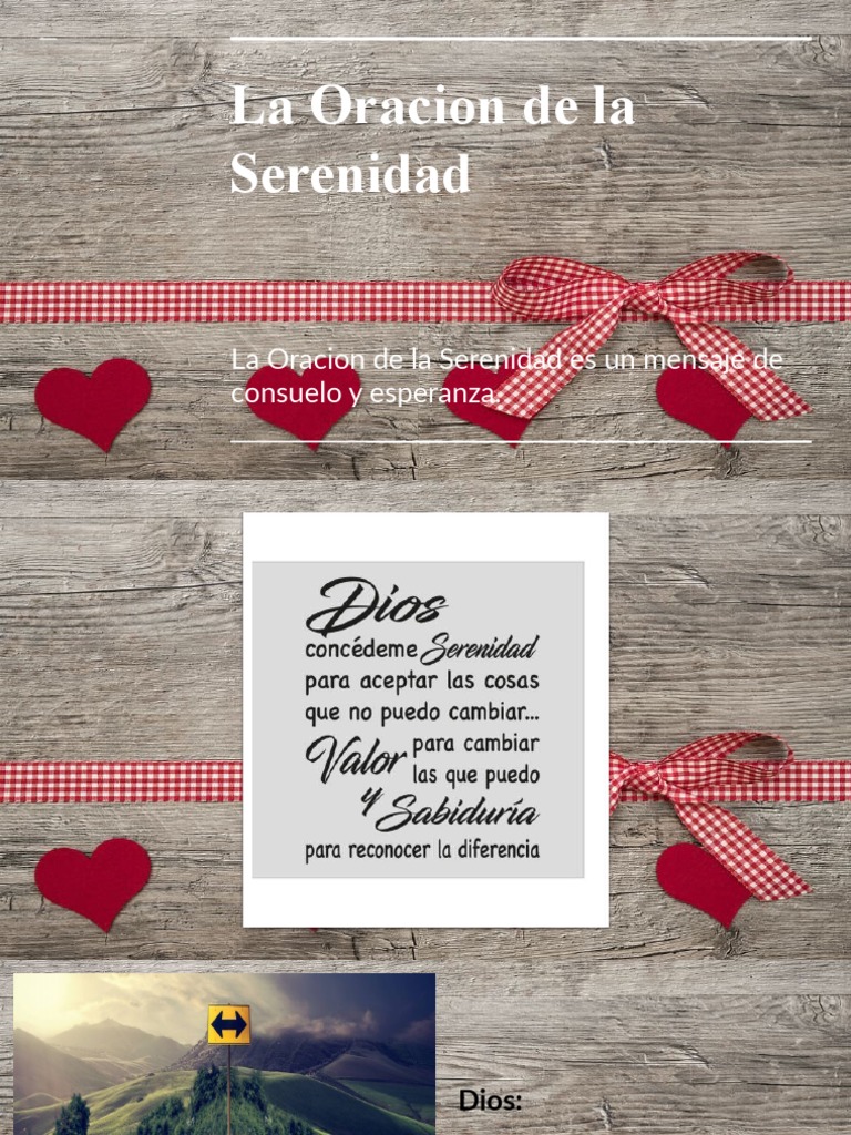 La Oracion de La Serenidad | PDF | Traducciones