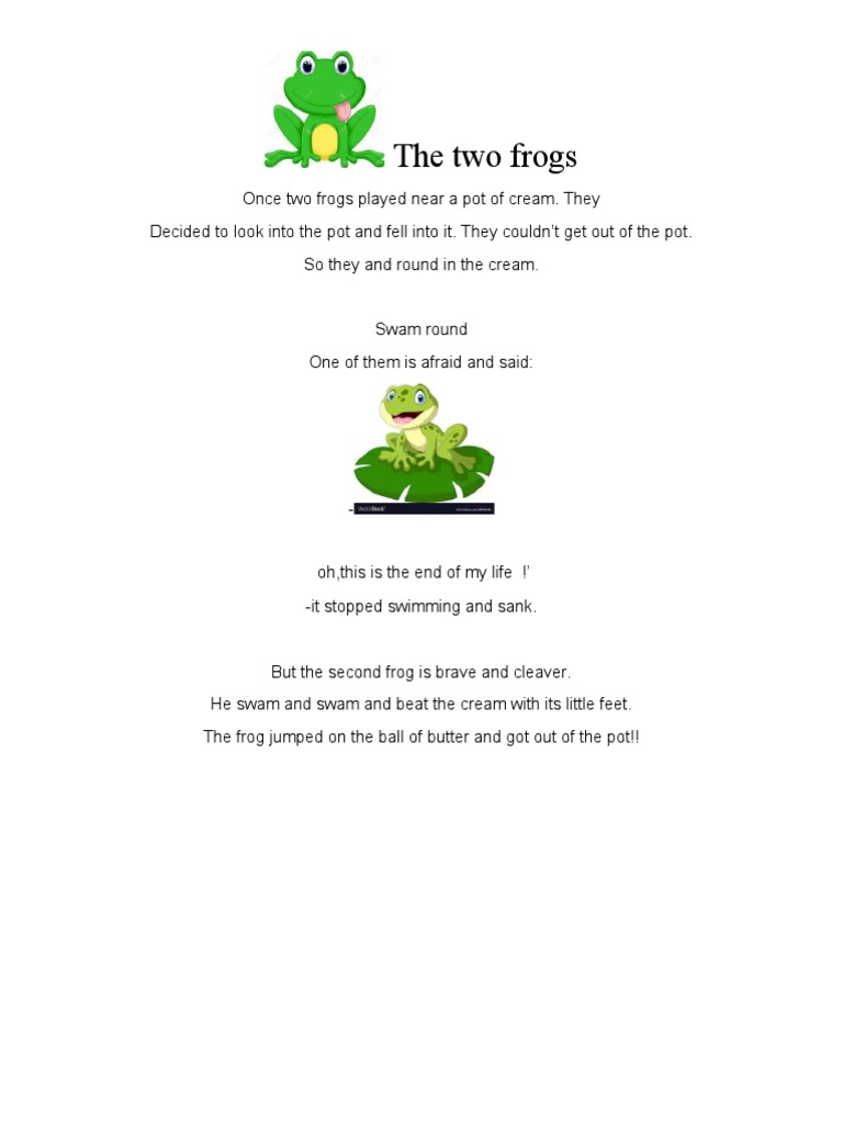 The Two Frogs | PDF