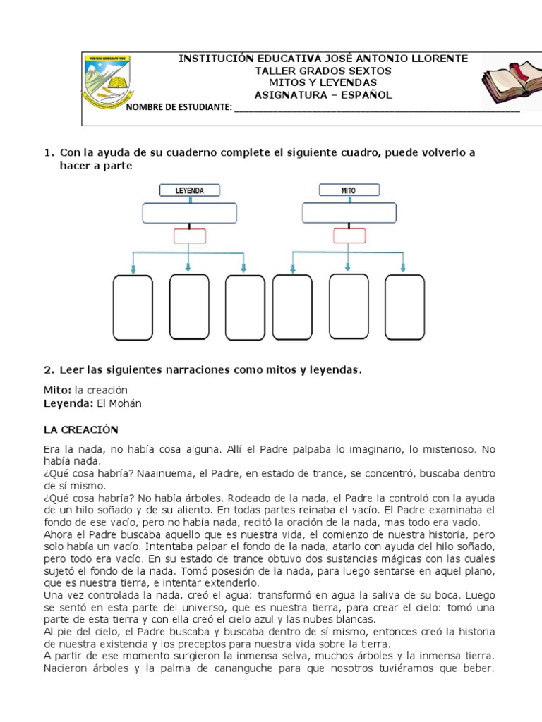 Taller Mitos y Leyendas, Grupal | PDF