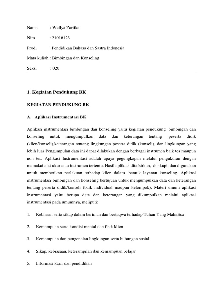 Tugas BK Pertemuan 11 | PDF