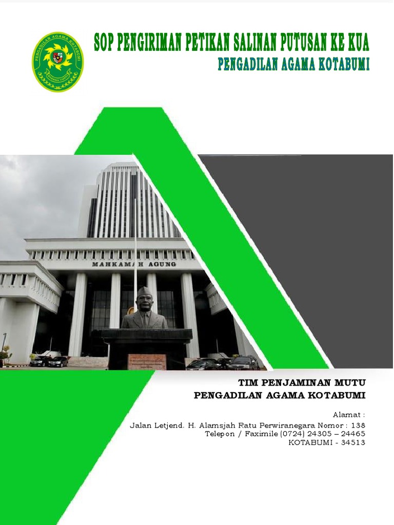 3.36.1 Sop Pengiriman Petikan Salinan Putusan Ke Kua | PDF