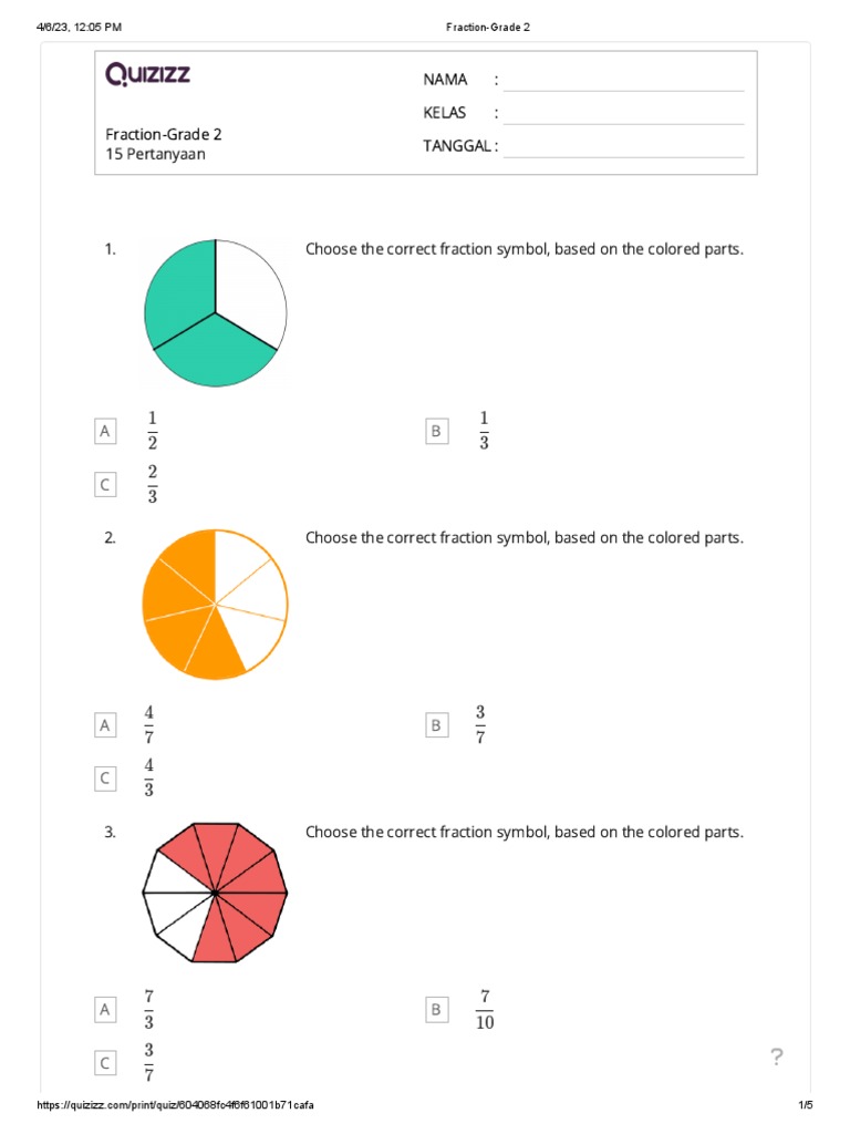 Fraction-Grade 2 | PDF