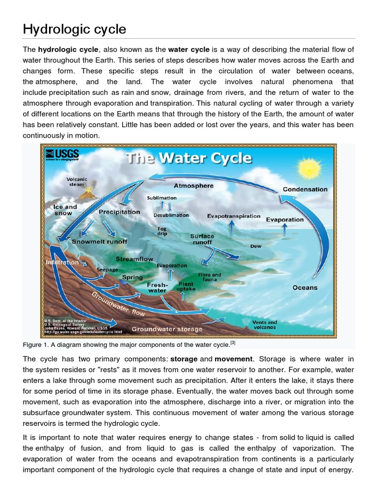 Lecture 06 Hydrologic Cycle | PDF | Water Cycle | Water