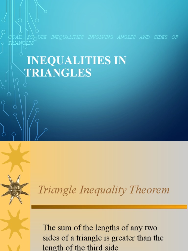 G8 Math Q4 - Week 1 - Triangle Inequality | PDF | Triangle | Mathematics