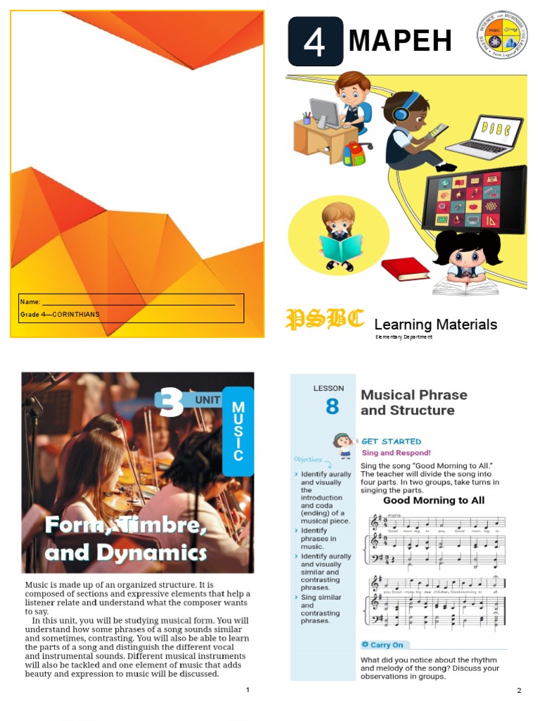 Mapeh 4 3RD Quarter | PDF