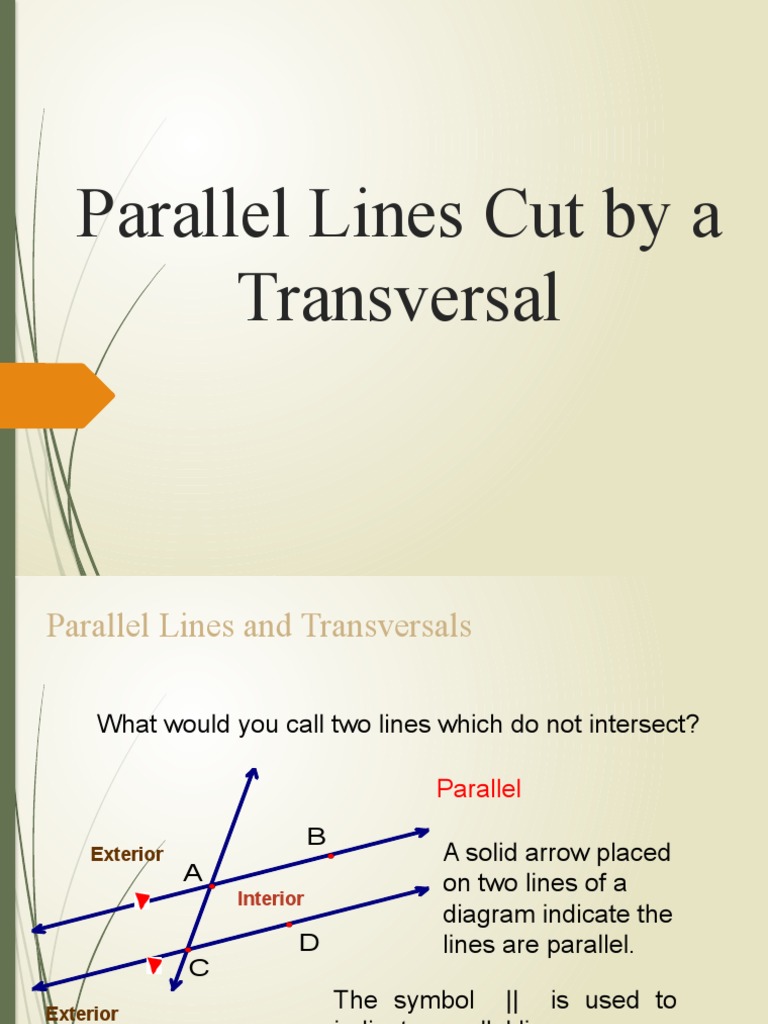 G8 Math Q4 - Week 4 - Parallel-Lines-Cut-by-a-Transversal | PDF ...