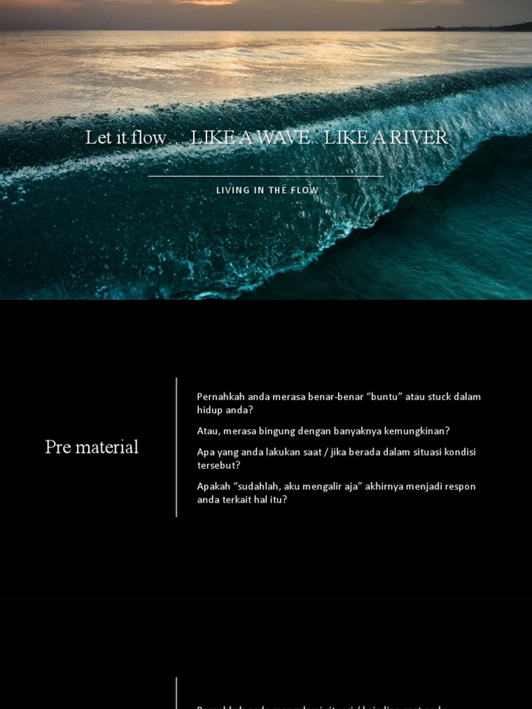 Materi 5 - Living in Flow. Low Image | PDF | Pengembangan Diri