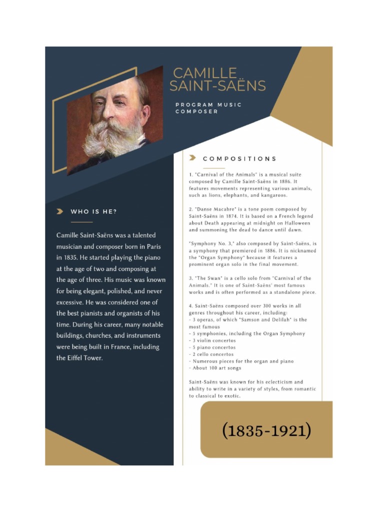 Camille Saint-Saens | PDF
