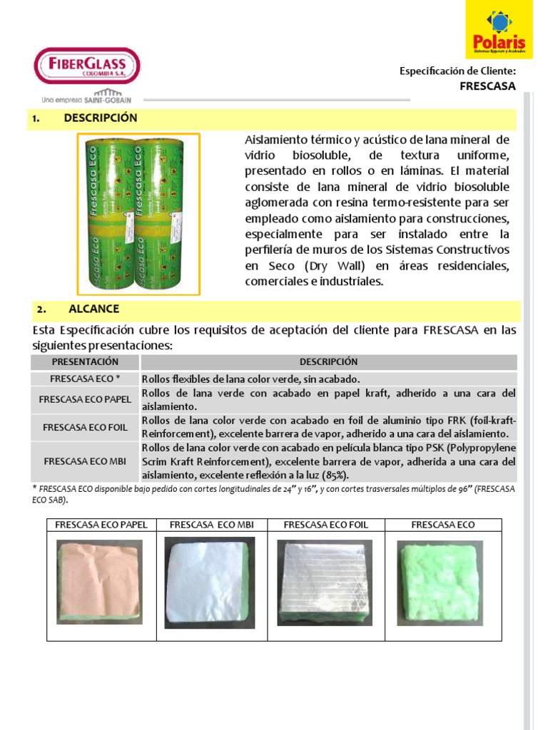 Ficha Tecnica - Fibra de Vidrio | PDF | Reciclaje | Lentes