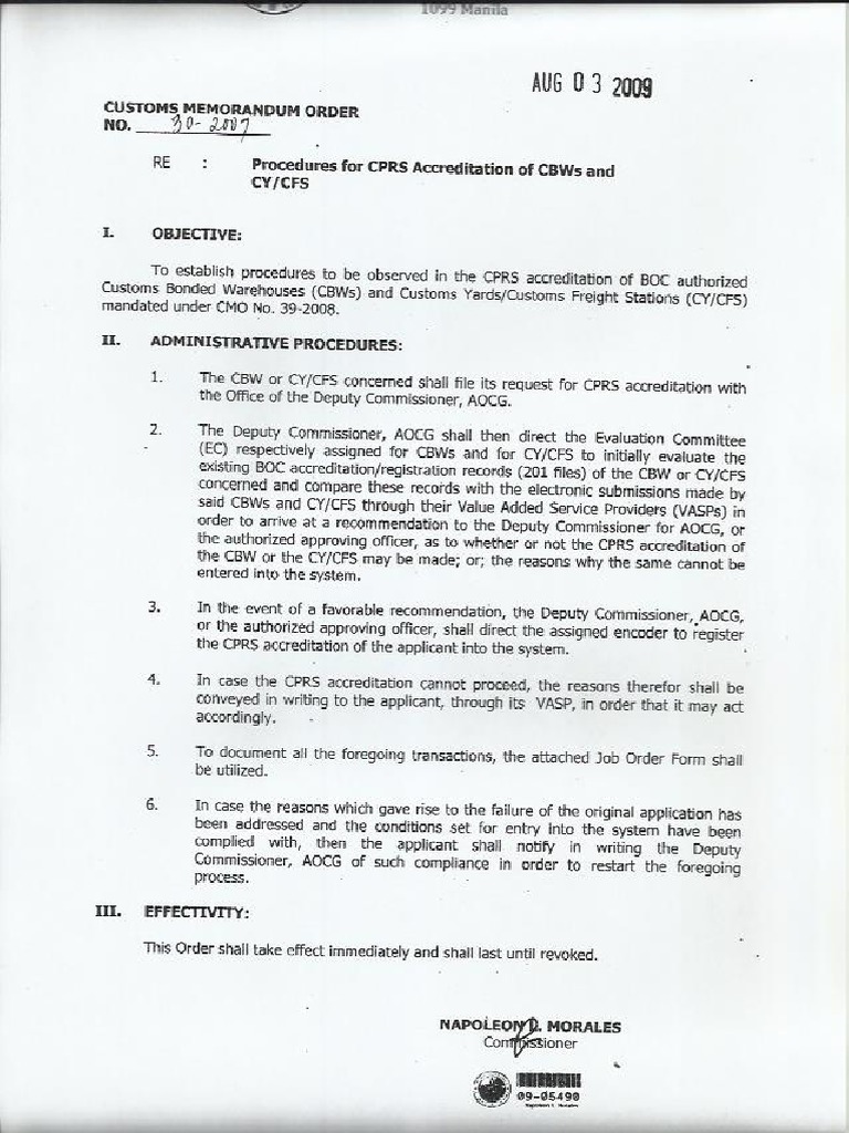 Cmo 30 2009 PDF | PDF