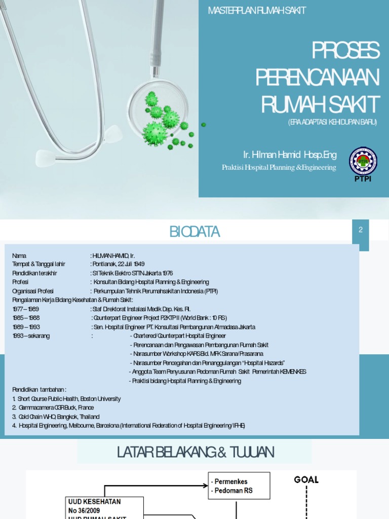 Webinar PTPI 20200724 - Proses Perencanaan RS - HilmanHamid | PDF