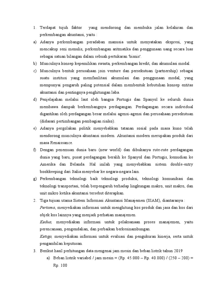 TMK 1 Akuntansi | PDF