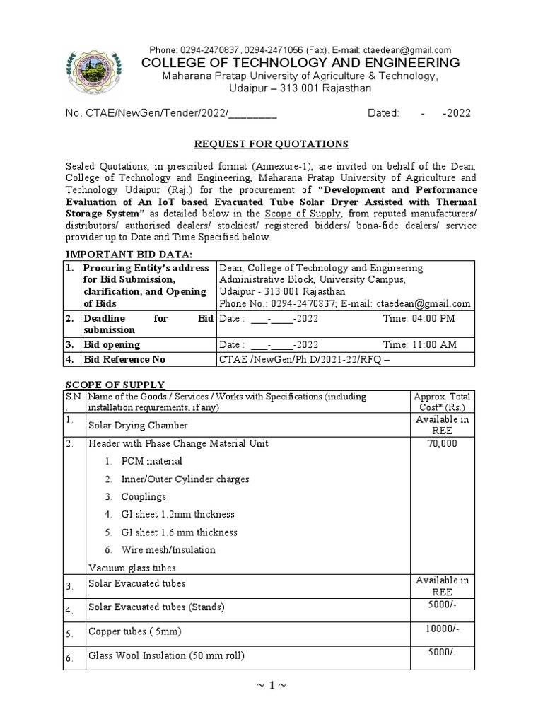 2021-RFQ-NewGen-Title - Team Leader | PDF | Building Insulation