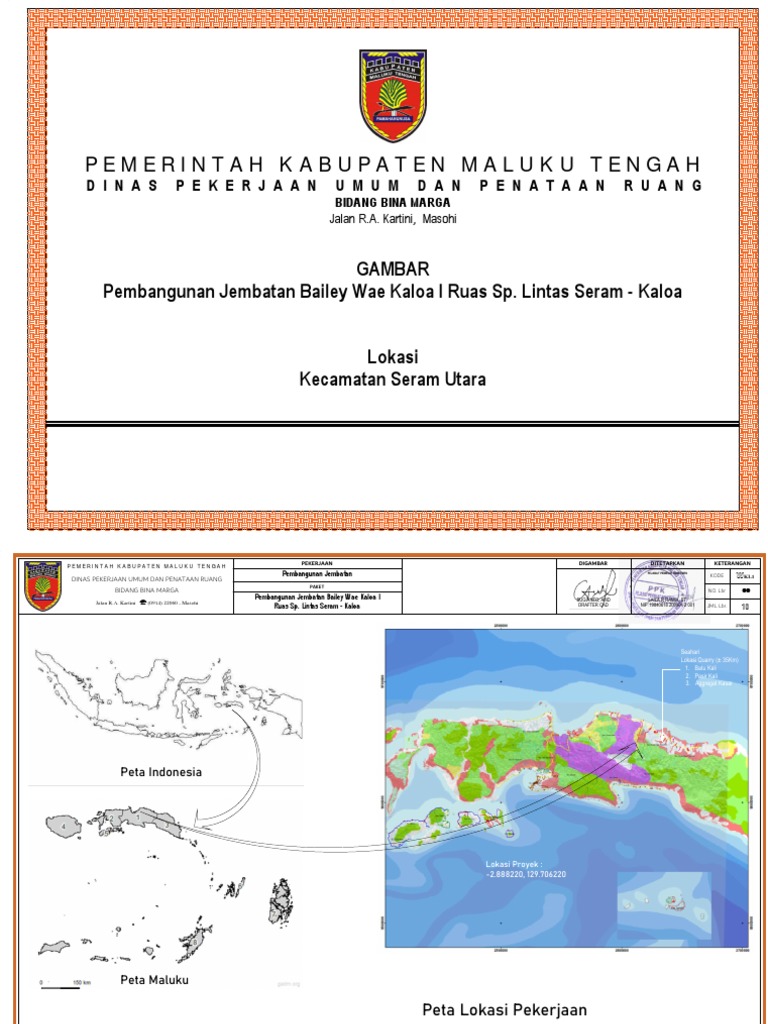 GBR Jembatan Kaloa 1 PDF | PDF
