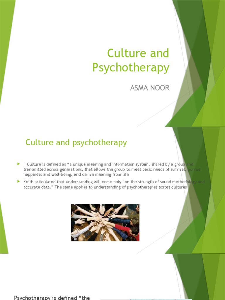 Culture and Psychotherapy | PDF | Psychotherapy | Behaviour Therapy