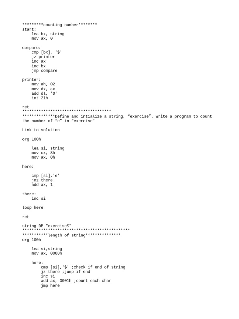 Flow Control Instruction 3 | PDF