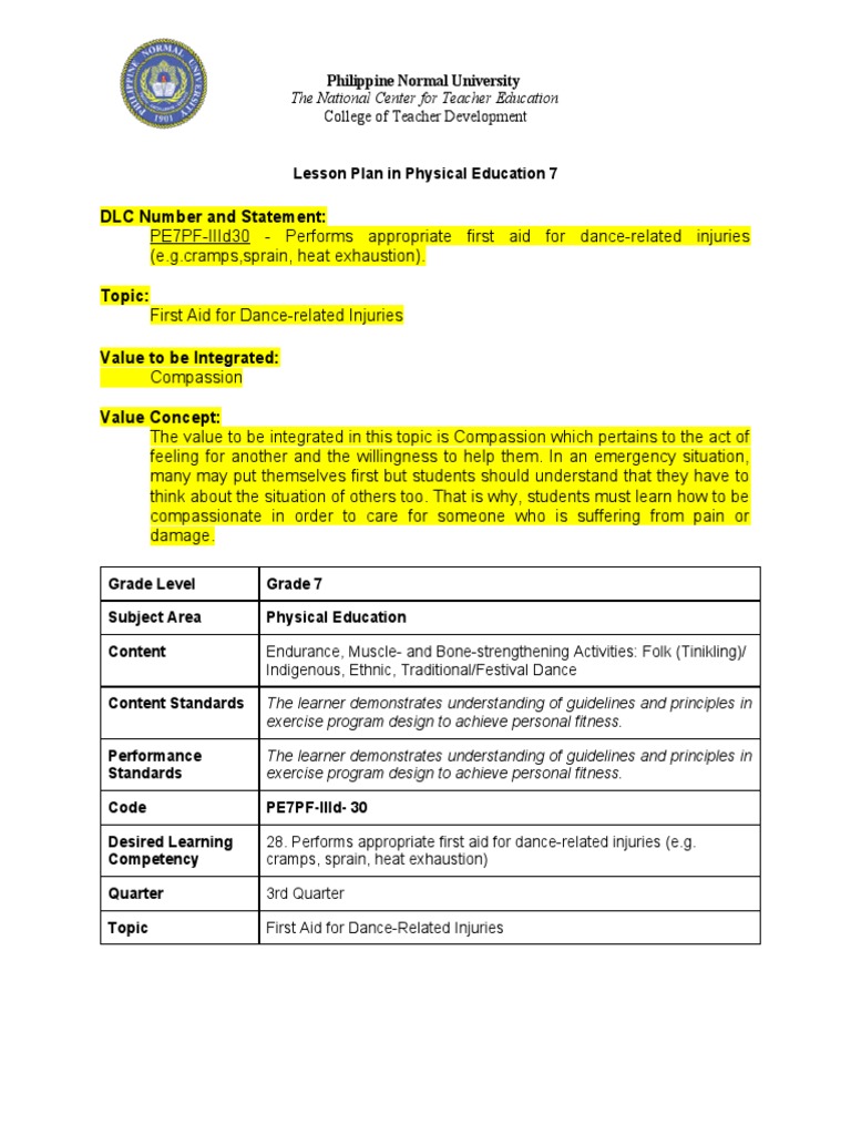 Ungos Pe7-Lp | PDF | Injury | First Aid