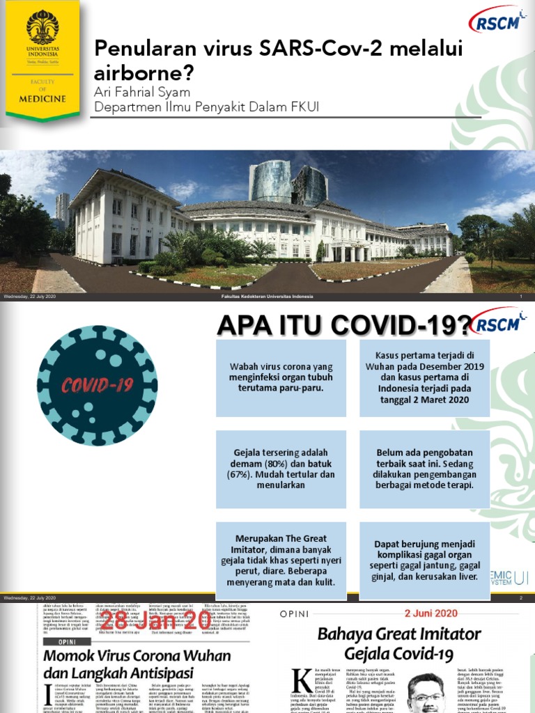 Penularan virus SARS-Cov-2 melalui Airborne (4) | PDF