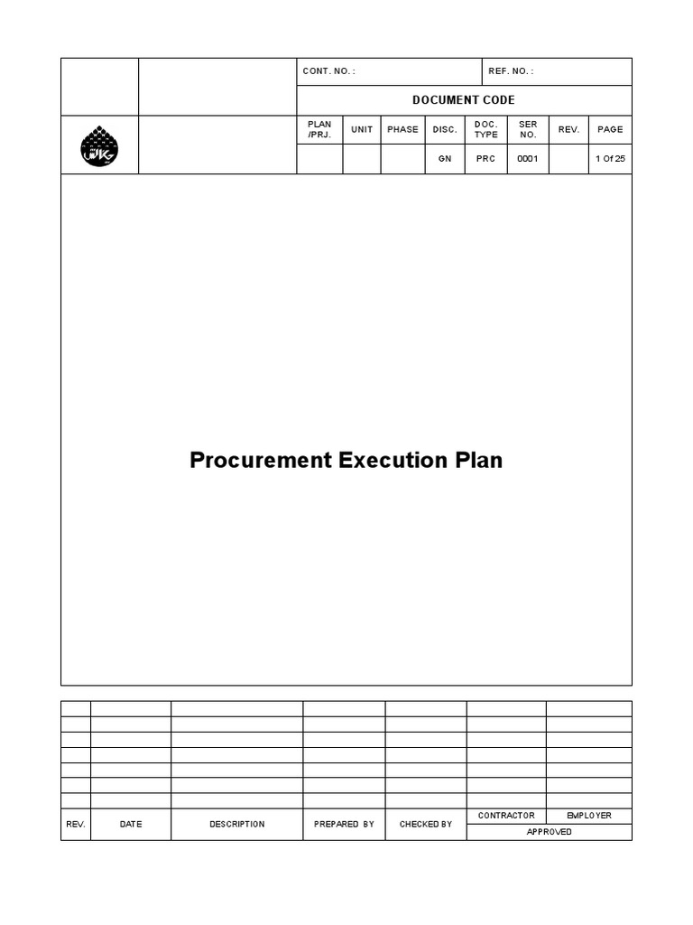 Proc. Execution Plan | PDF | Specification (Technical Standard) | Invoice