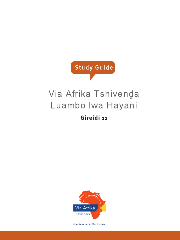 Via Afrika Tshiven A Luambo Lwa Hayani: Study Guide | PDF | Japanese ...