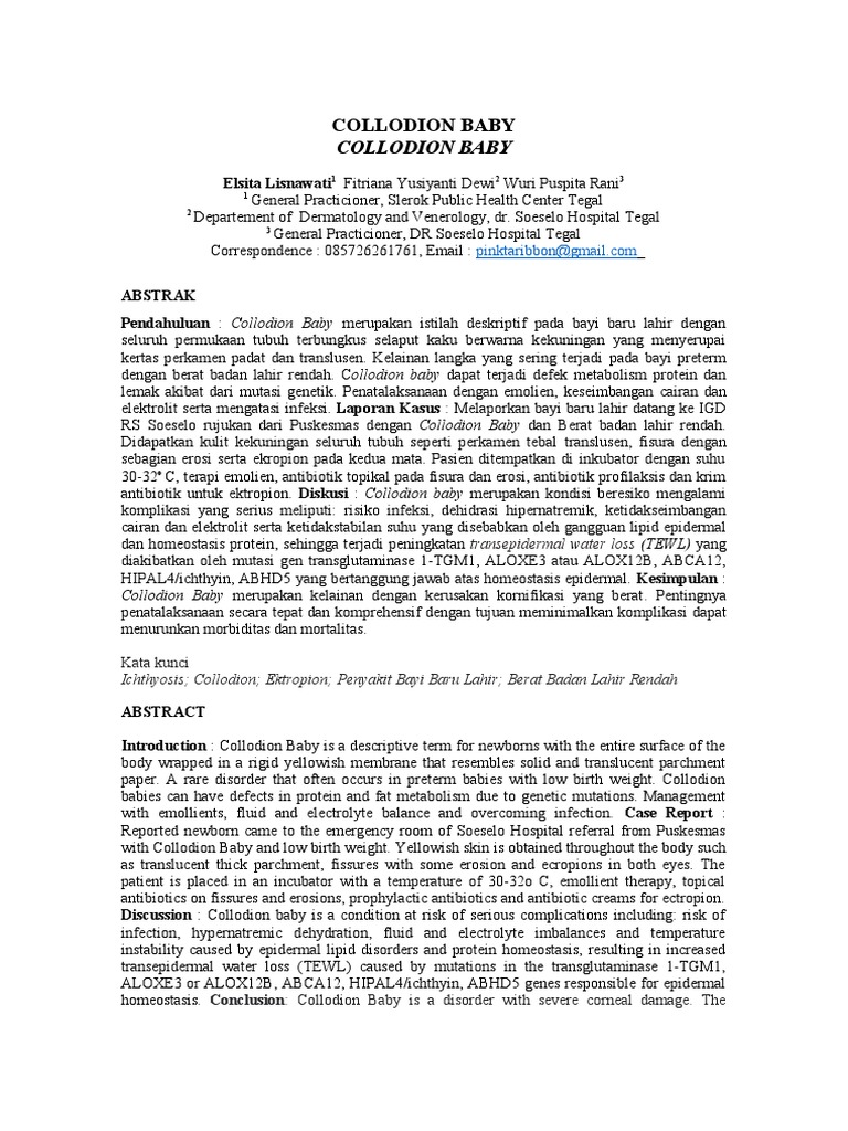 Collodion Baby Els - Konsul10 | PDF | Pengembangan Diri