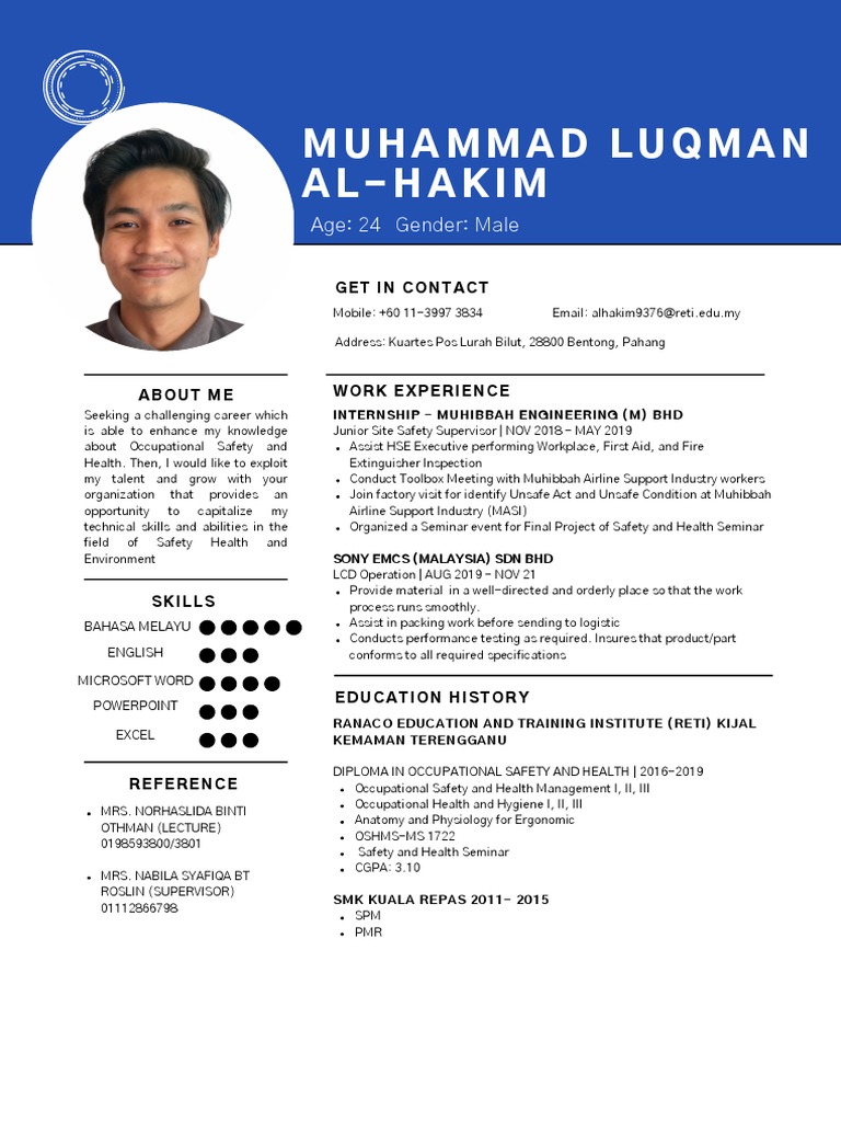 Resume Luqman PDF | PDF | Occupational Safety And Health | Labor Relations