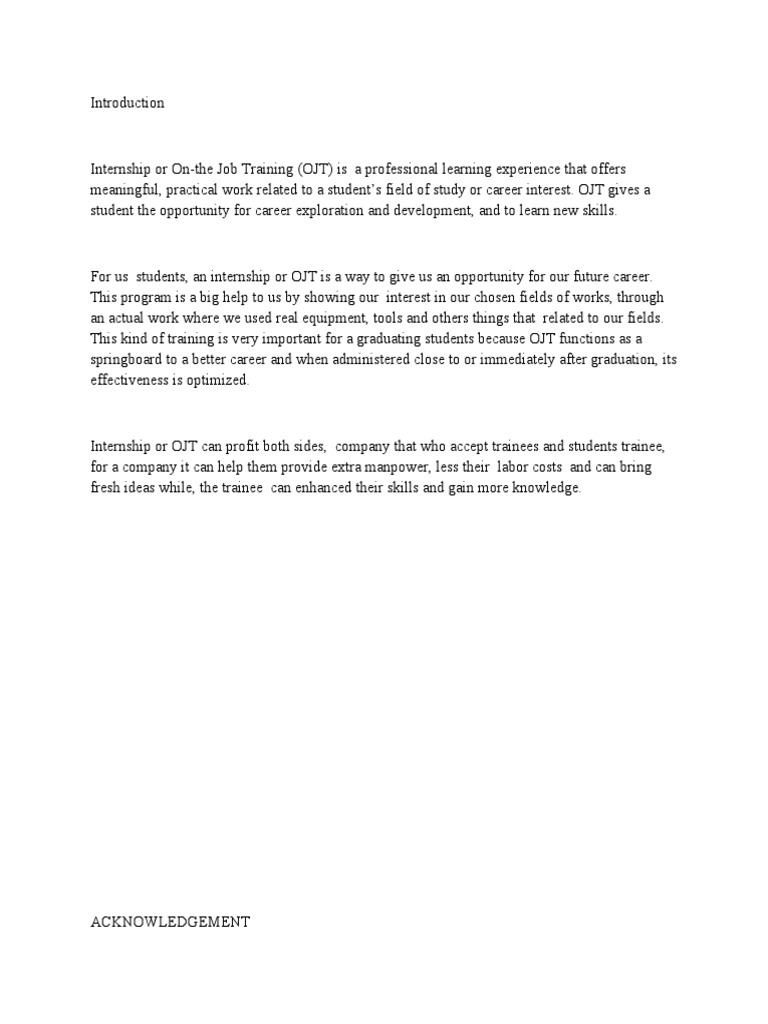 Narrative | Download Free PDF | Internship | Job Hunting