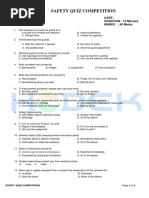 Safety Quiz - Fire Prevention Answer Key-1 | PDF