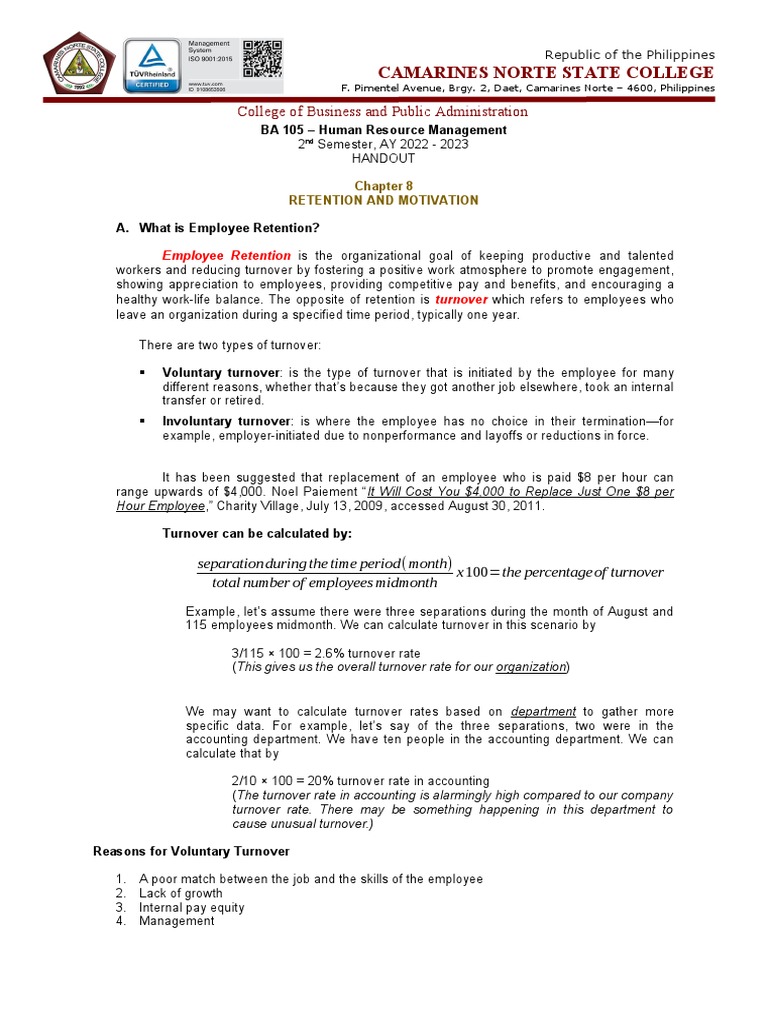 Strategies for Employee Retention | PDF | Employee Retention | Turnover ...