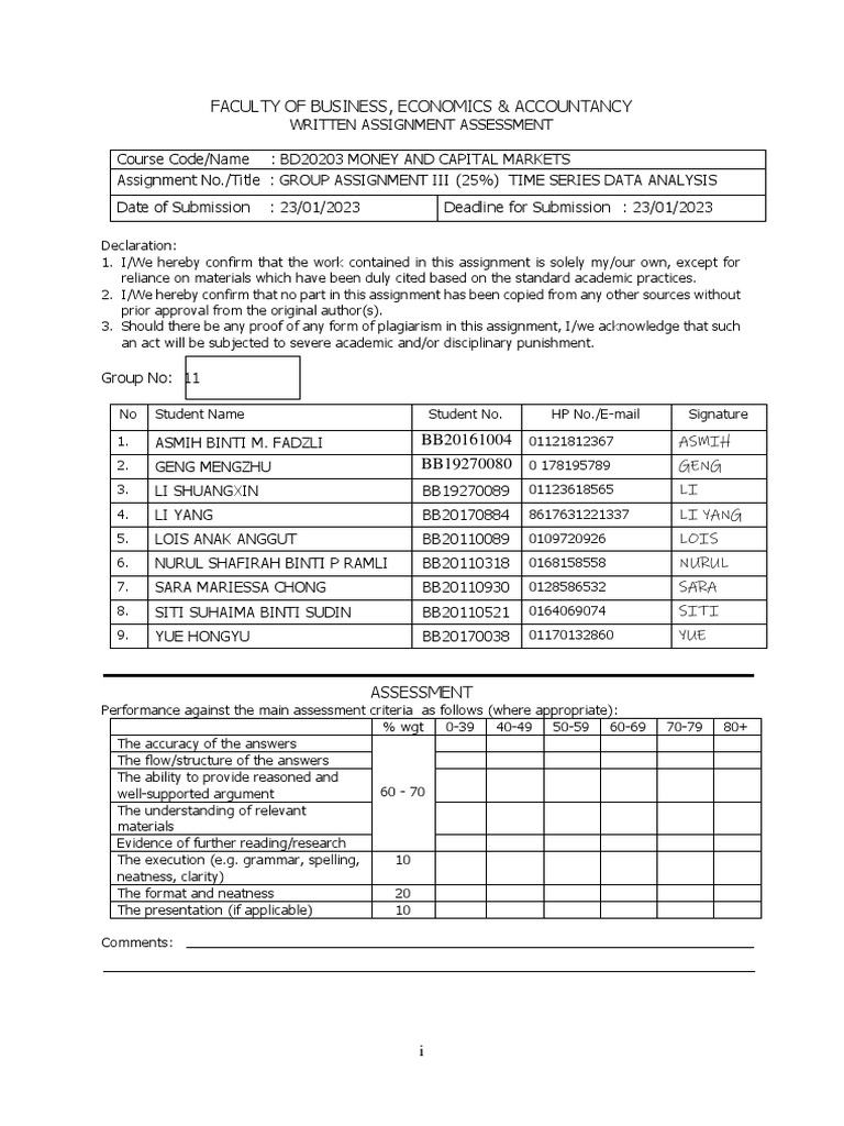 Time Series Data Analysis Pdf Coefficient Of Determination F Test