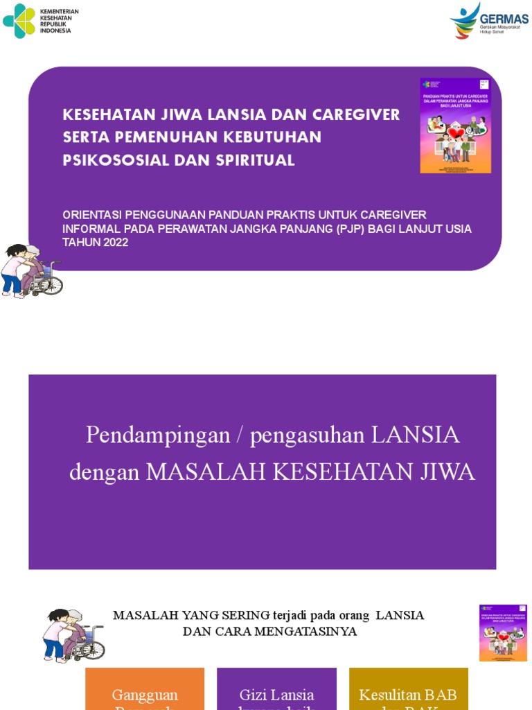 Materi Inti 7 Kes Jiwa Lansia Dan Caregiver) | PDF
