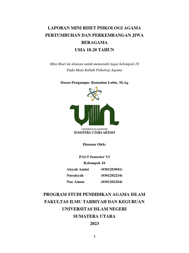 Mini Riset Psikologi Agama Kelompok 10 | PDF