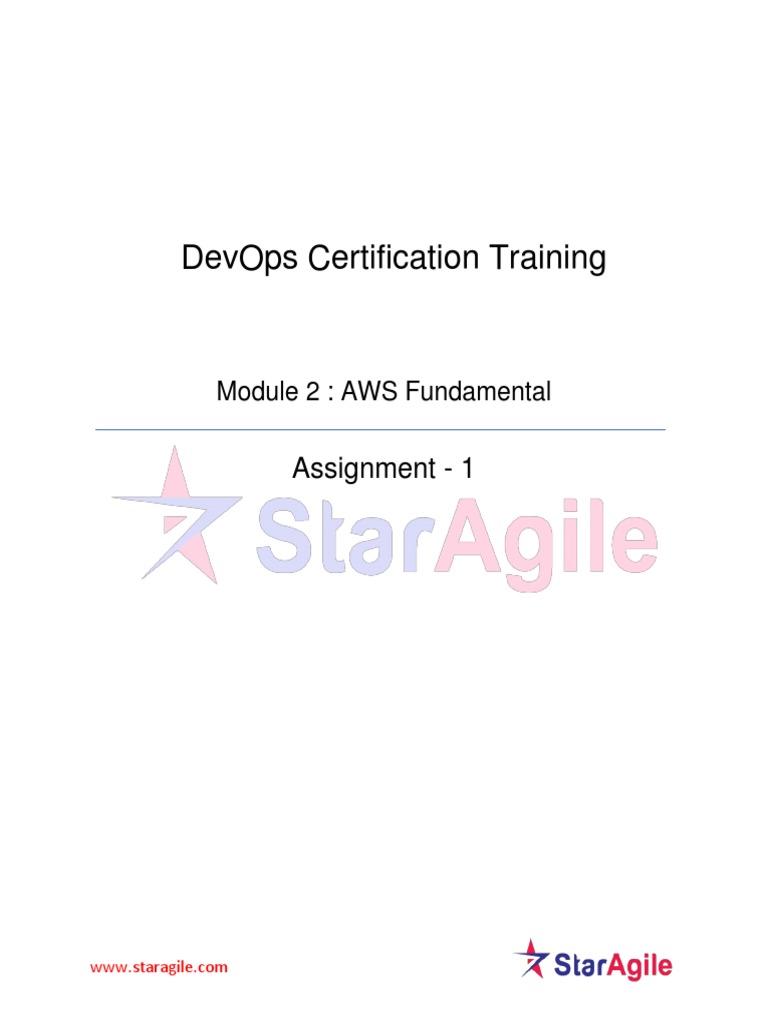 AWS Fundamental Assignment PDF | PDF