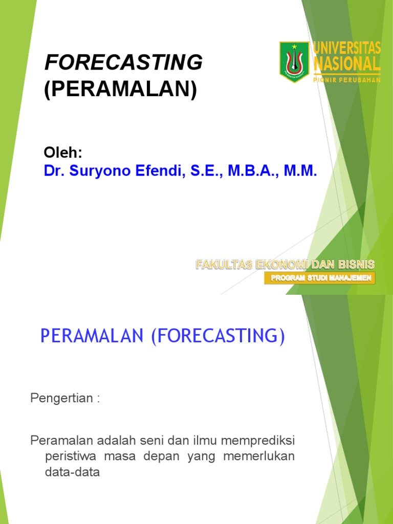 Minggu 1 - Forecasting | PDF