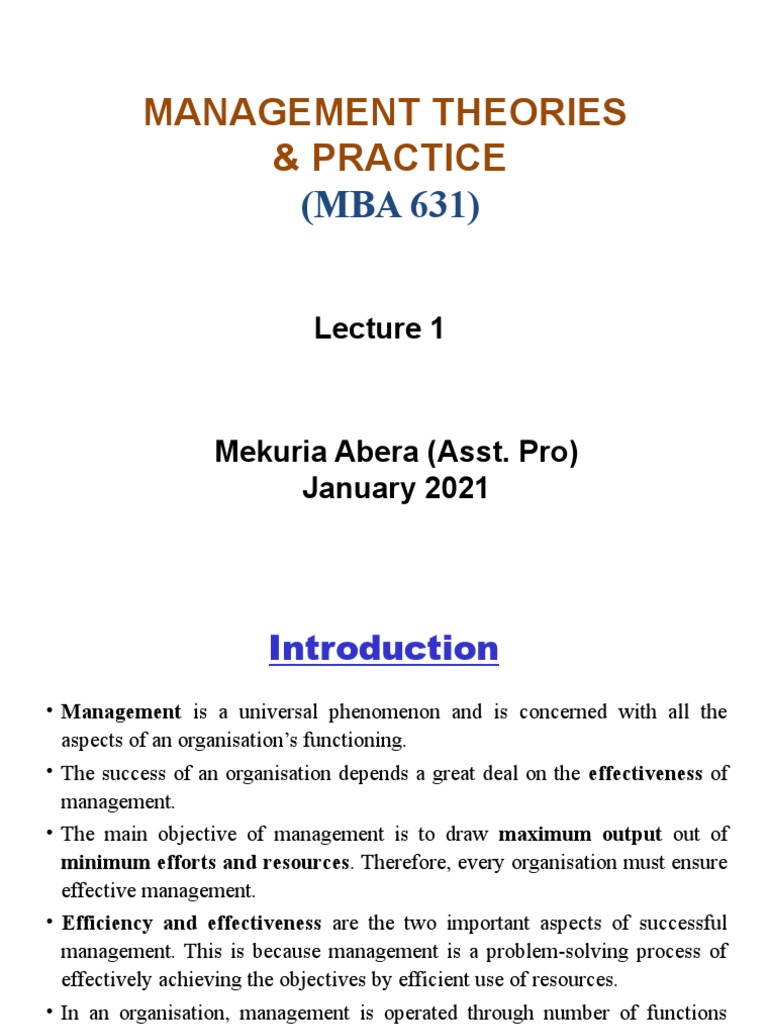 Management Practise | PDF | Lean Manufacturing | Leadership