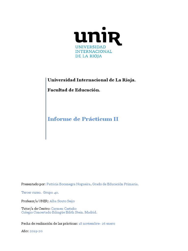 Ejemplo Practicum II | PDF | Aprendizaje | Competencia (Recursos humanos)