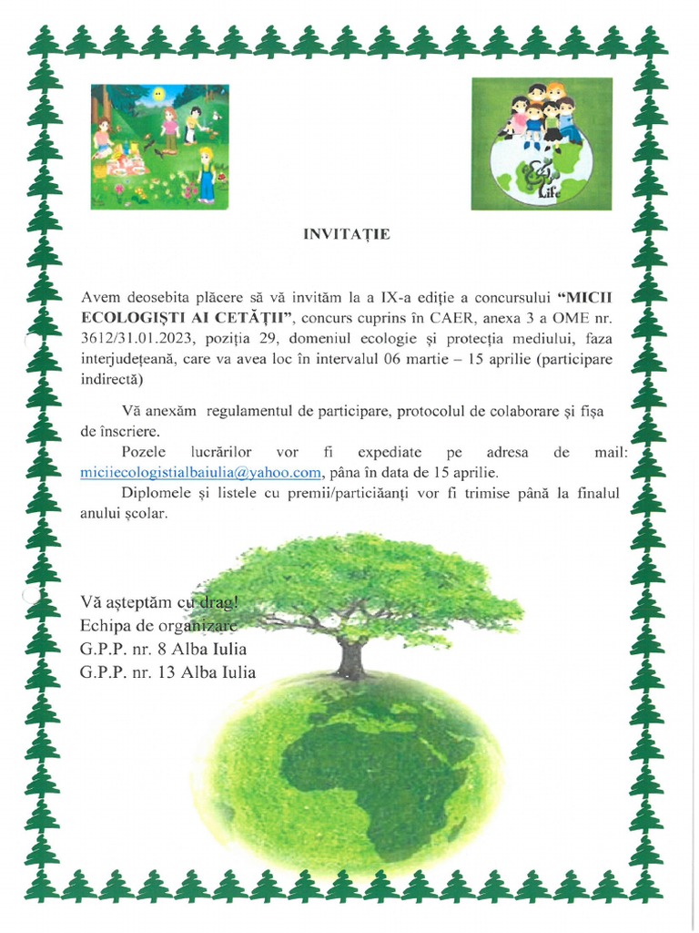 Micii Ecologisti Ai Cetatii 2023 | PDF