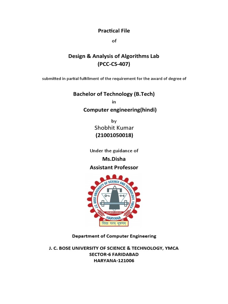 Daa PDF | PDF | Theoretical Computer Science | Applied Mathematics