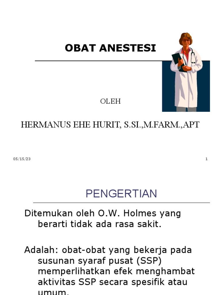 Panduan Lengkap Anestesi | PDF