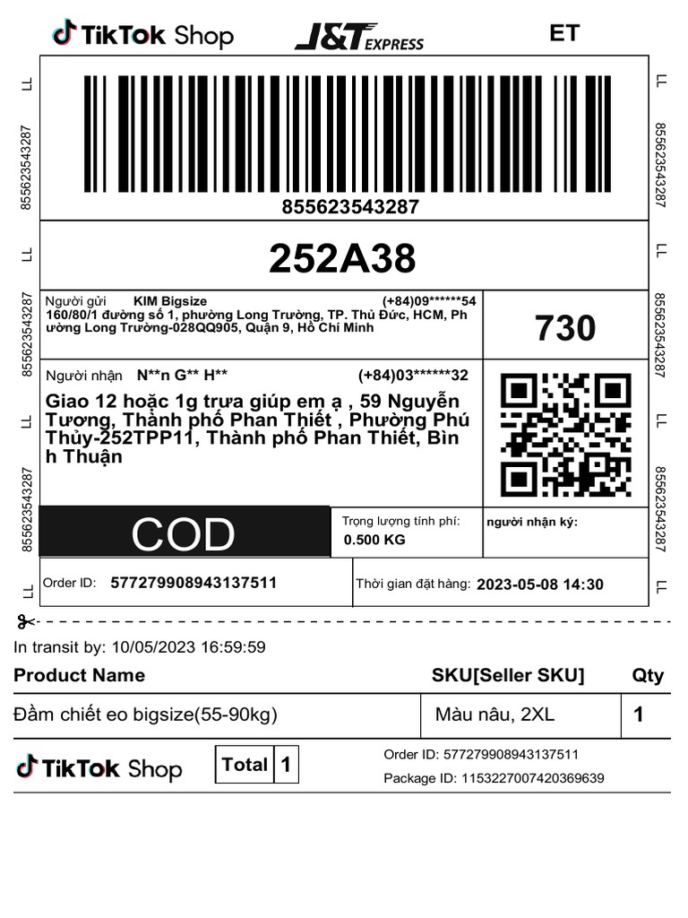 05-08 - 14-39-26 - Shipping Label+packing List PDF | PDF